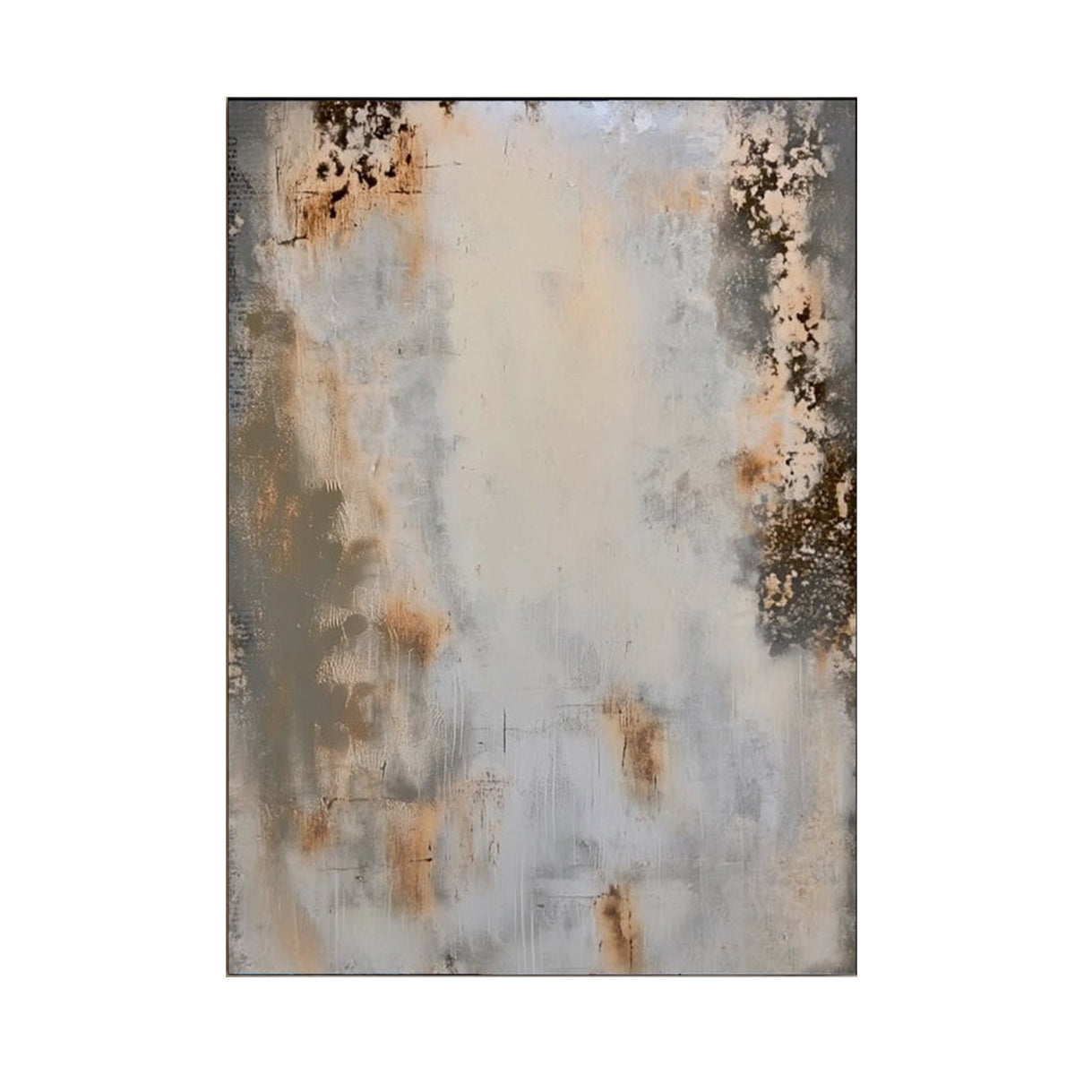 Arteleer | Industrial Abstract Art – Weathered Rust Texture Painting